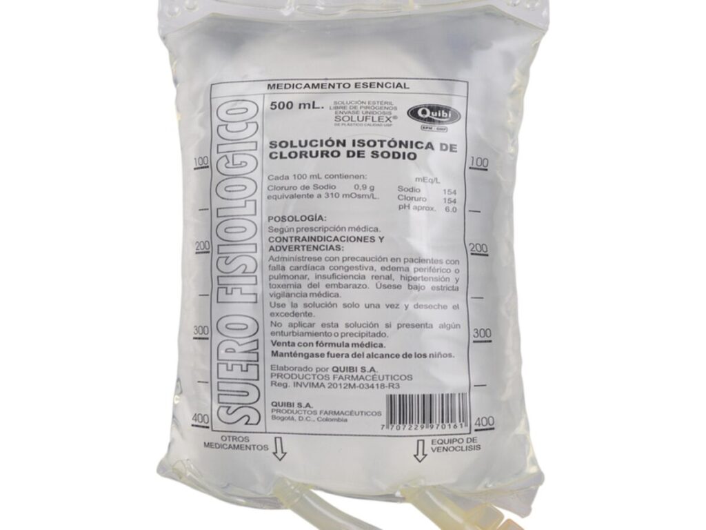 SUERO FISIOLÓGICO QUIBI BOLSA 500 ML - Droguería Kafer | Compra en línea